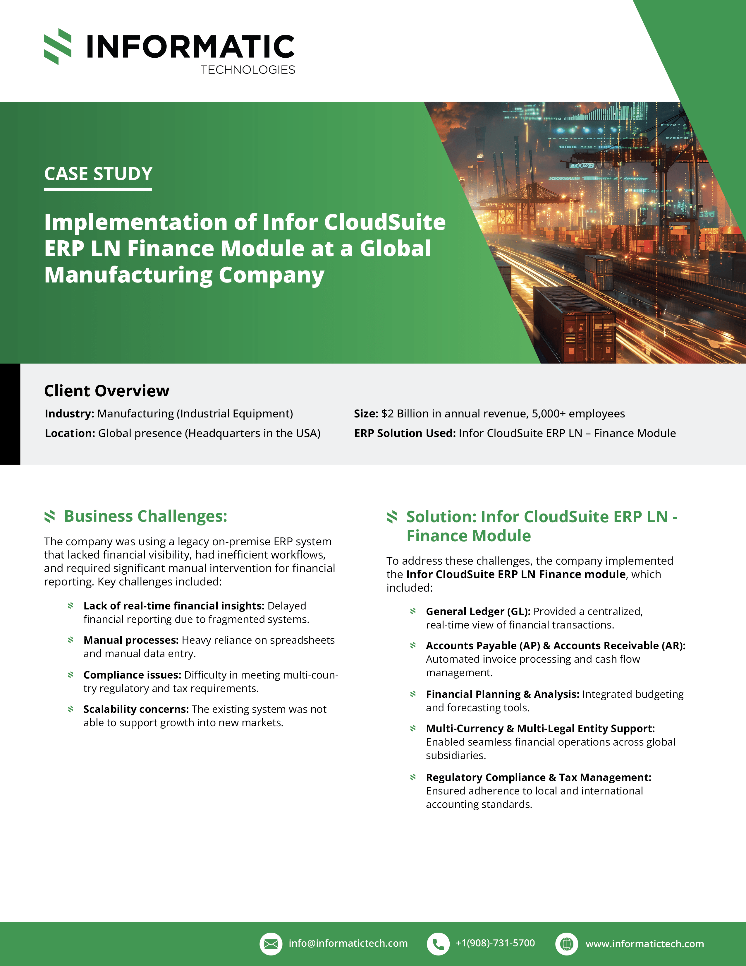 Infor | Informatic Tech